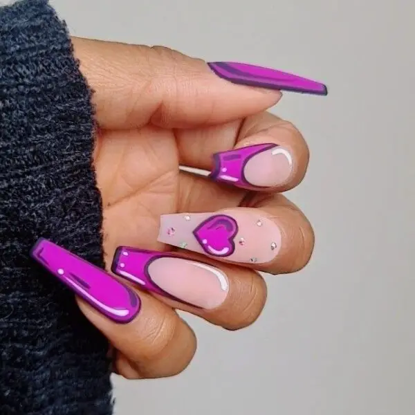 20 Unique Coffin Shaped Nails Designs & Ideas - The Nails Nation